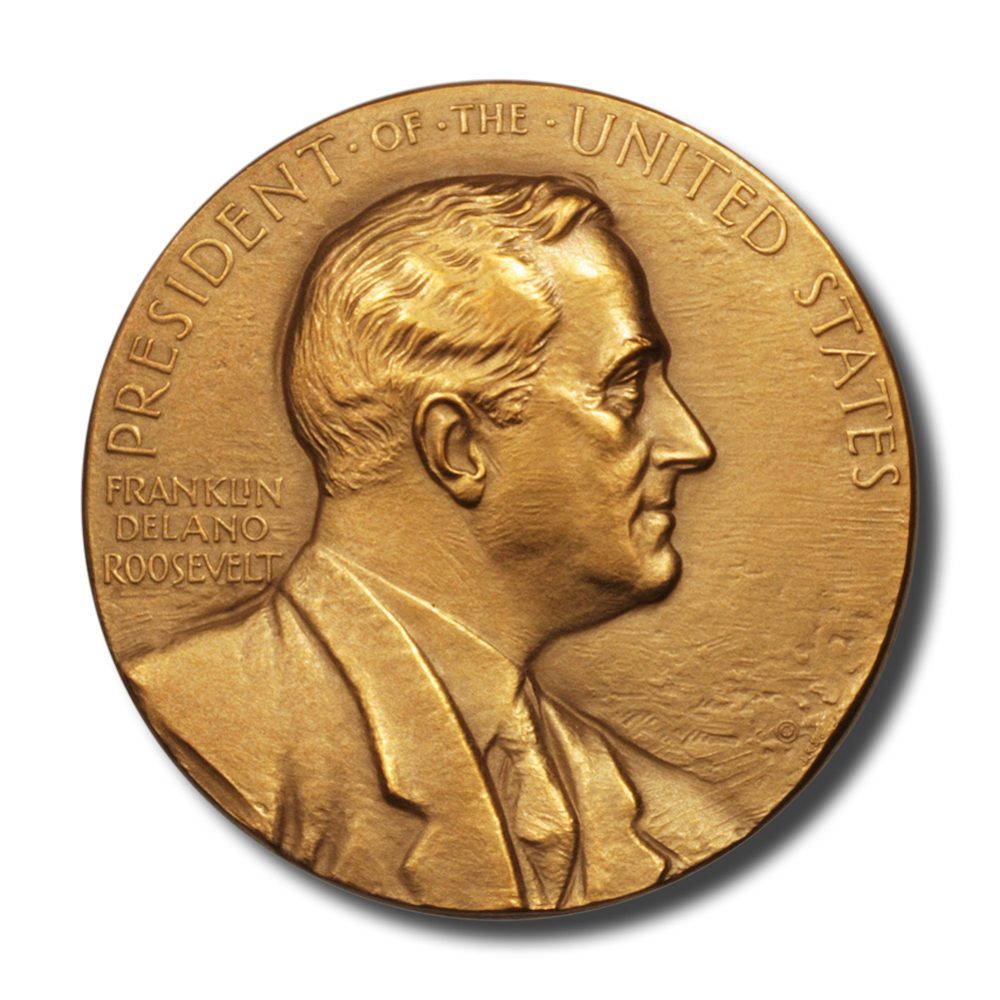 USA - Franklin D. Roosevelt - Presidential Inauguration Medal - Bronze ...