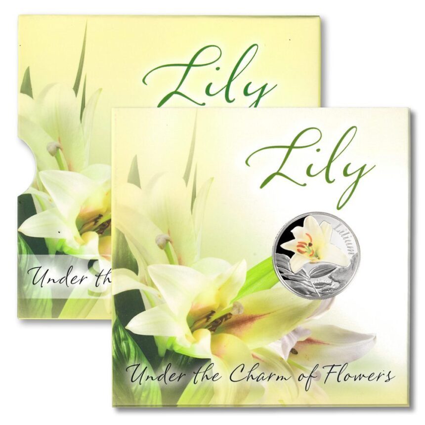 2013 10 Rouble Lily Proof Silver Coin from Belarus - ASW 0.5948 oz ...