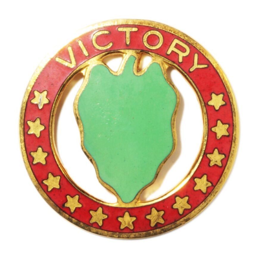 Vintage US Military Unit Insignia Pin, 24TH Infantry Division - Black ...