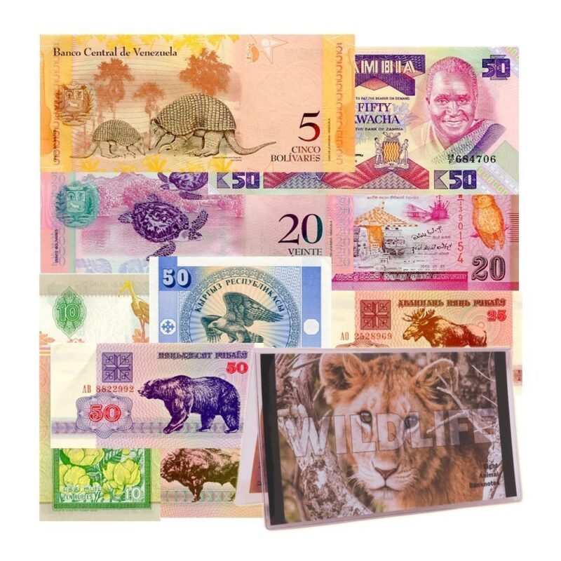 Wildlife: Eight Animal Banknotes + 1 Bonus Note! - Black Mountain Coins ...